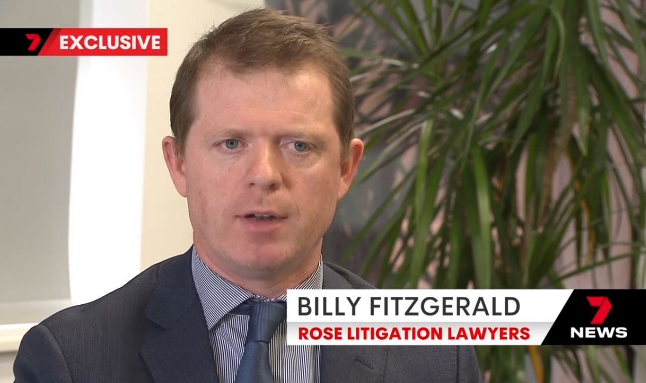 7NEWS Interview with Billy Fitzgerald - Rose Litigation Lawyers